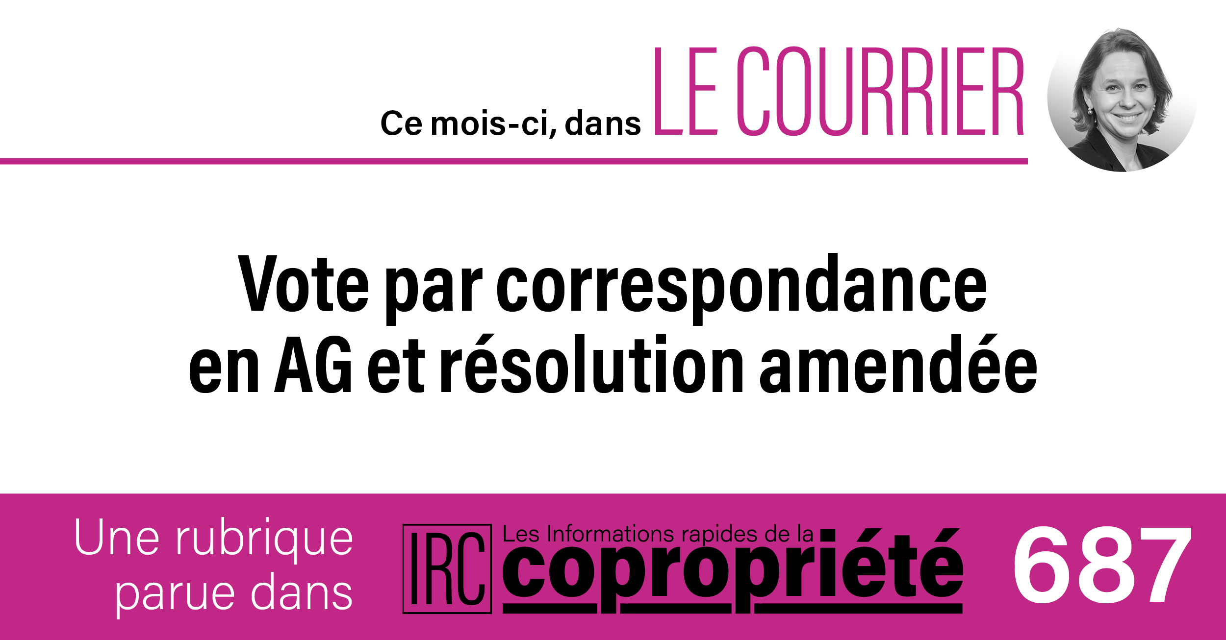 Copropriété Vote Par Correspondance En Ag Et Résolution Amendée
